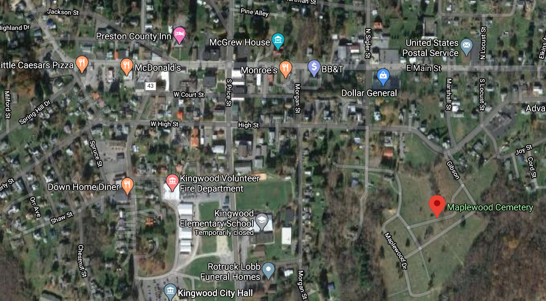 Maplewood Cemetery, Kingwood, Preston County, West Virginia